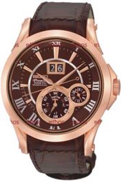Seiko Premier 42 mm Watch in Brown Dial