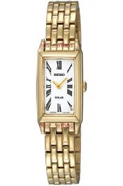 Seiko Solar 22 mm Watch in White Dial