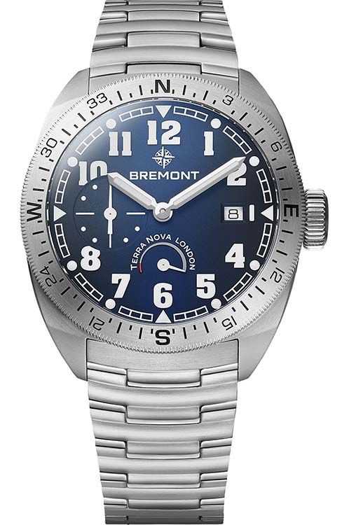 Bremont Terra Nova Automatic Watch | TN40-PWR-SS-BL-B