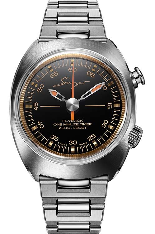 Singer Reimagined Timer 40 mm Watch in Silver Dial